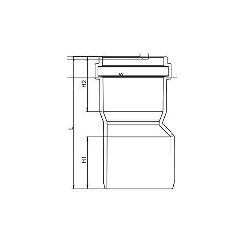 Eccentric Reducer with gasket | EGIC
