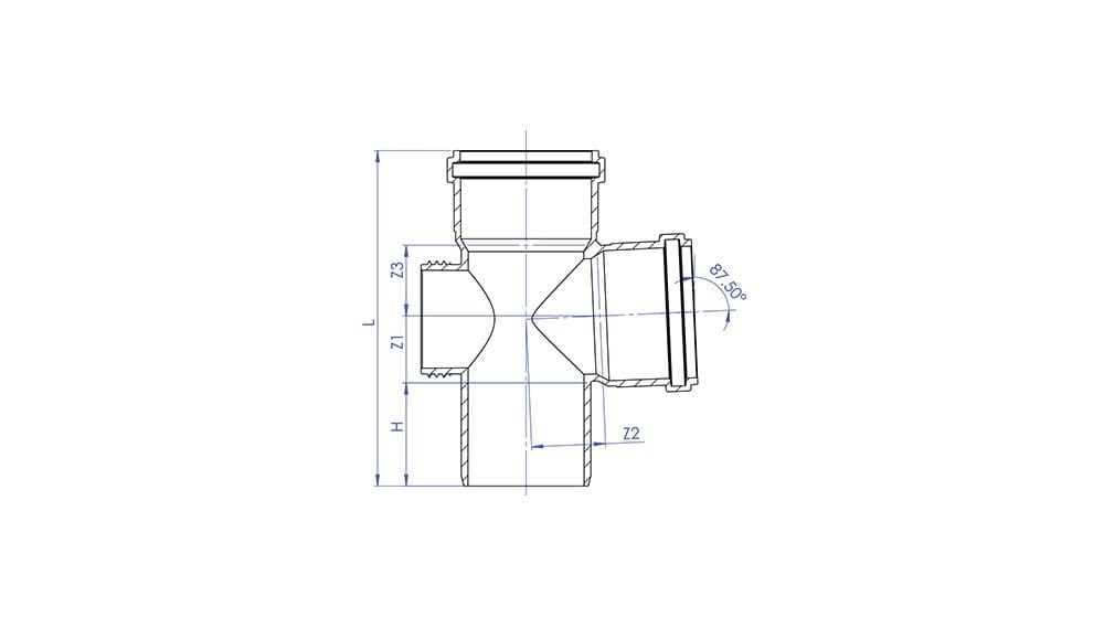 Branch 87.5° with Access Door | EGIC